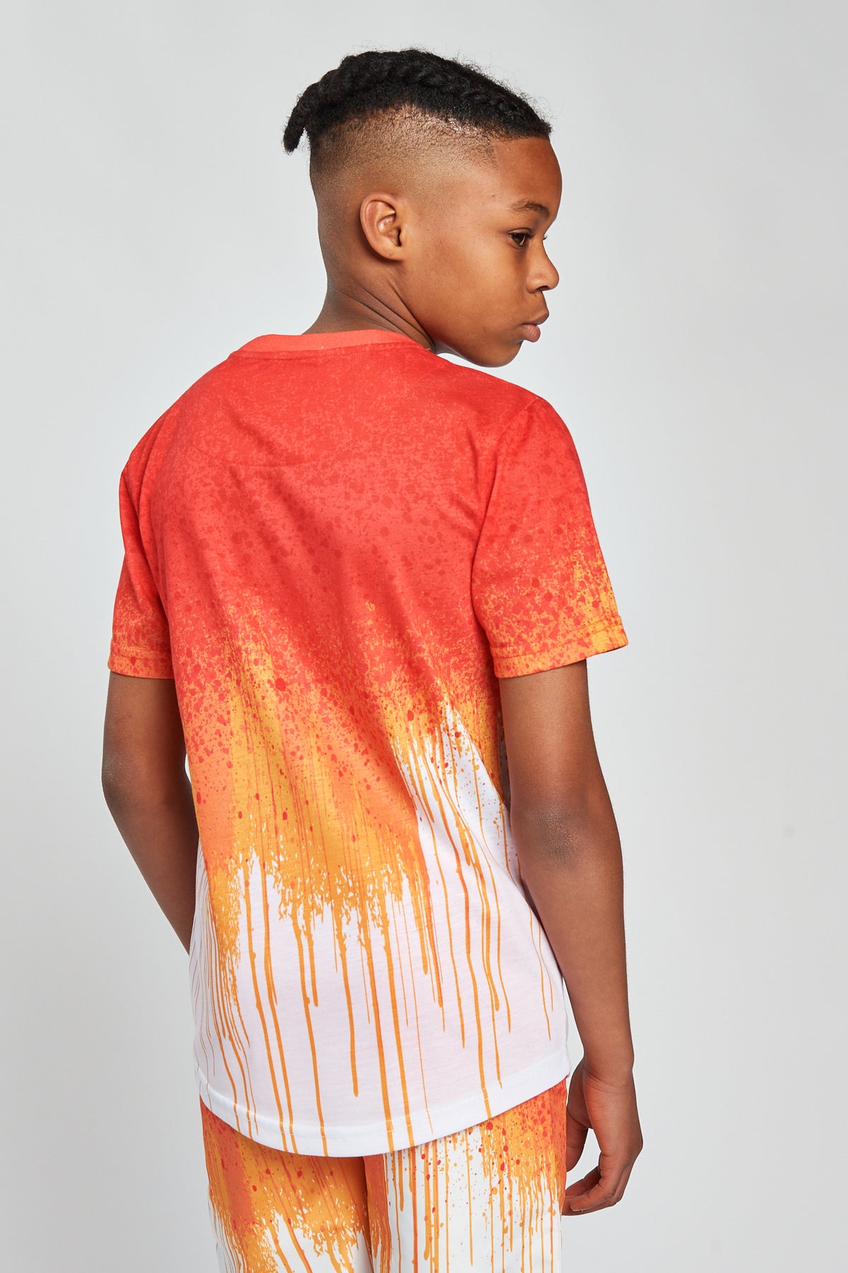 Drippy T Shirt | Boys Orange Sublimated Print Tee | Kids Clothes ...