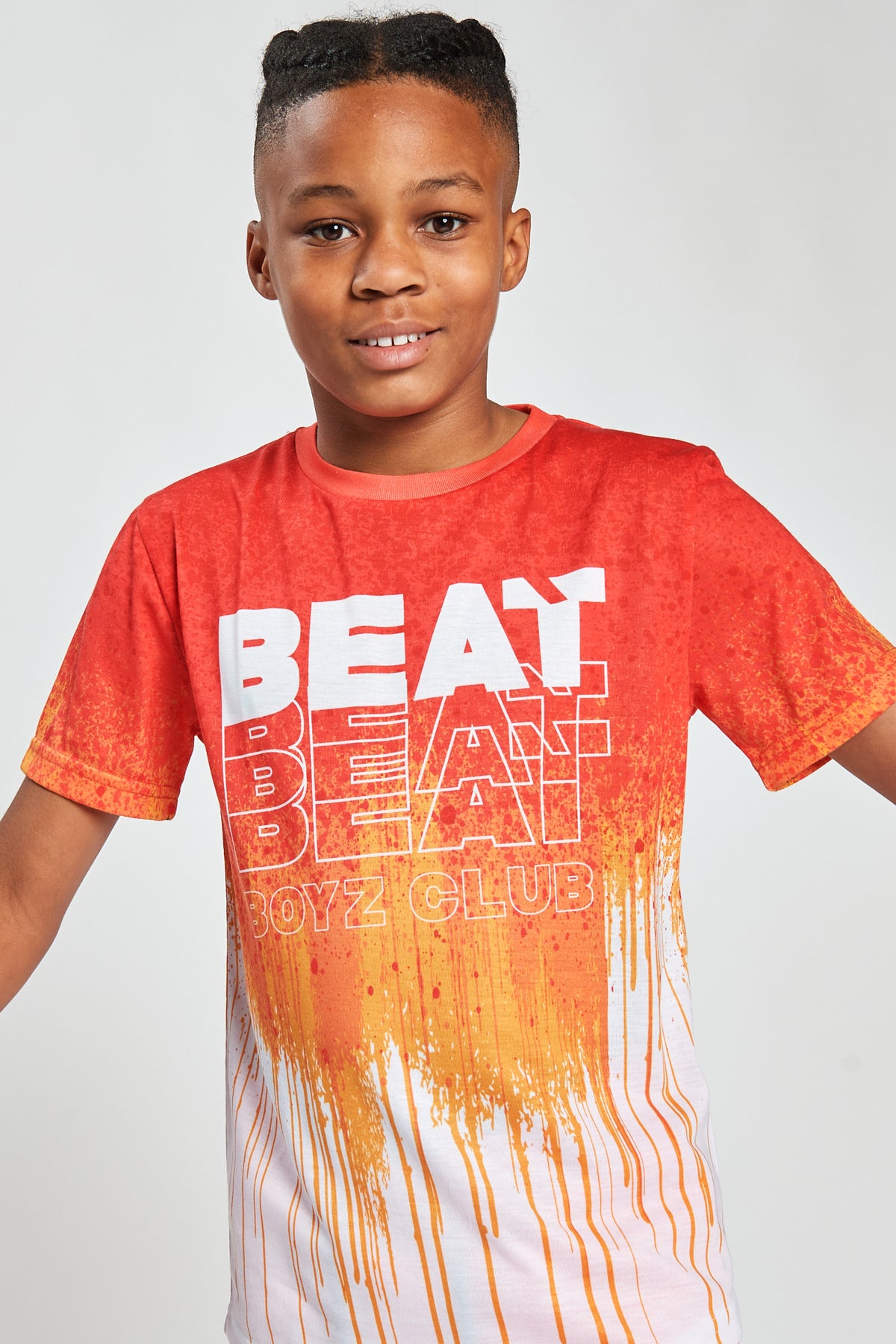 Drippy T Shirt | Boys Orange Sublimated Print Tee | Kids Clothes ...