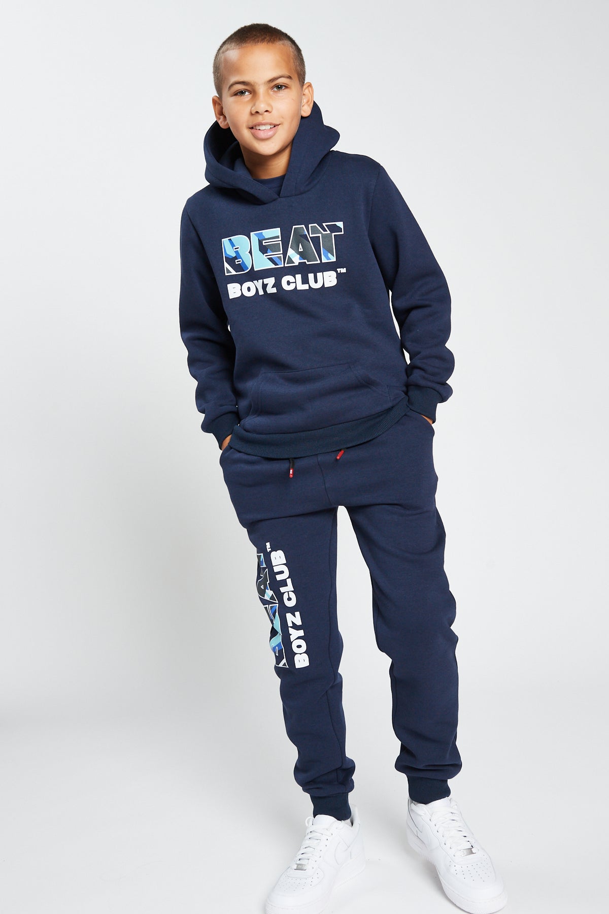 Wave Joggers | Boys Navy Geo Print Sweatpants | Kids Clothes – Beat ...