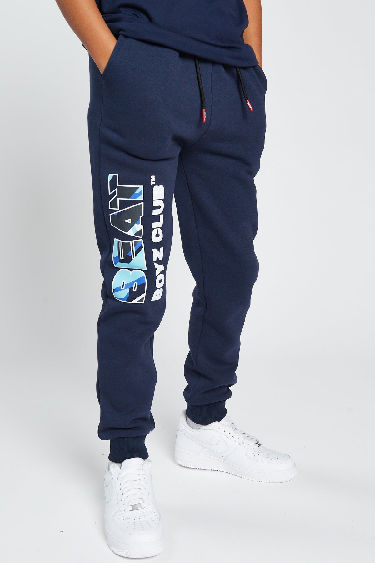 Wave Joggers | Boys Navy Geo Print Sweatpants | Kids Clothes – Beat ...
