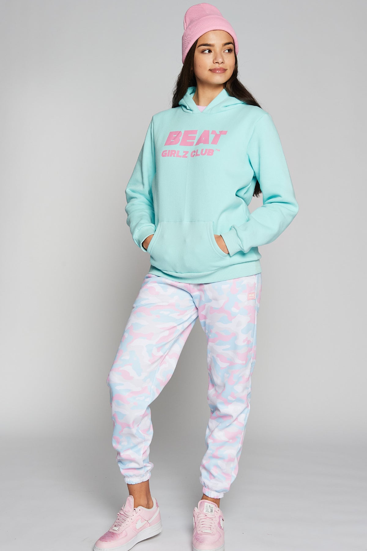 Miami Girls Hoodie | Kids Baby Blue Sweat | Youth Streetwear Clothing ...